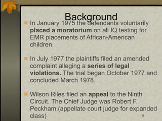 Larry p. v. riles 1979 | KEY