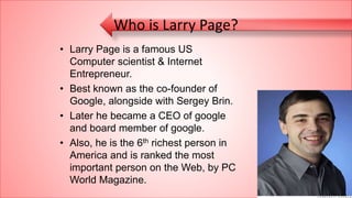 Larry page. | PPTX