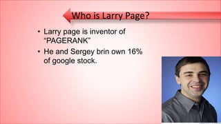 Larry page. | PPTX