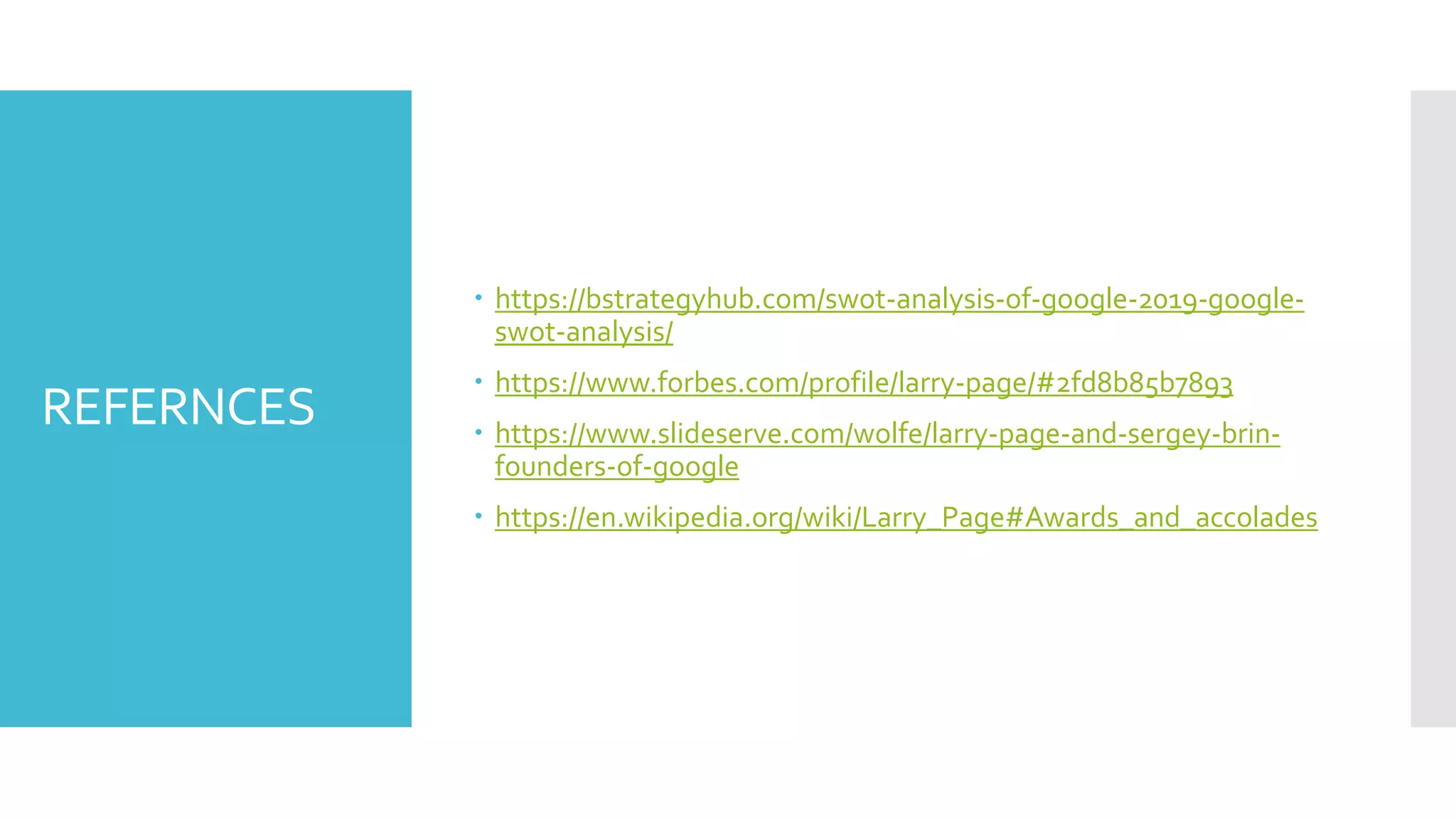 Presentation on Larry page ( CO-FOUNDER OF GOOGLE) | PPTX