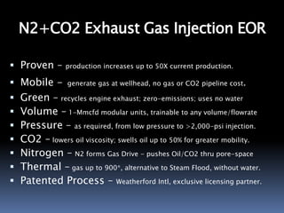 Larry Shultz presents TexasEOR.com Exhaust Gas Injection CO2 Enhanced ...