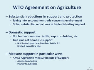 Result-based agri-environmental payments and the WTO rules | PDF