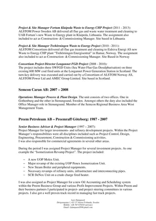 Lars damgaard cv april 2016 | PDF