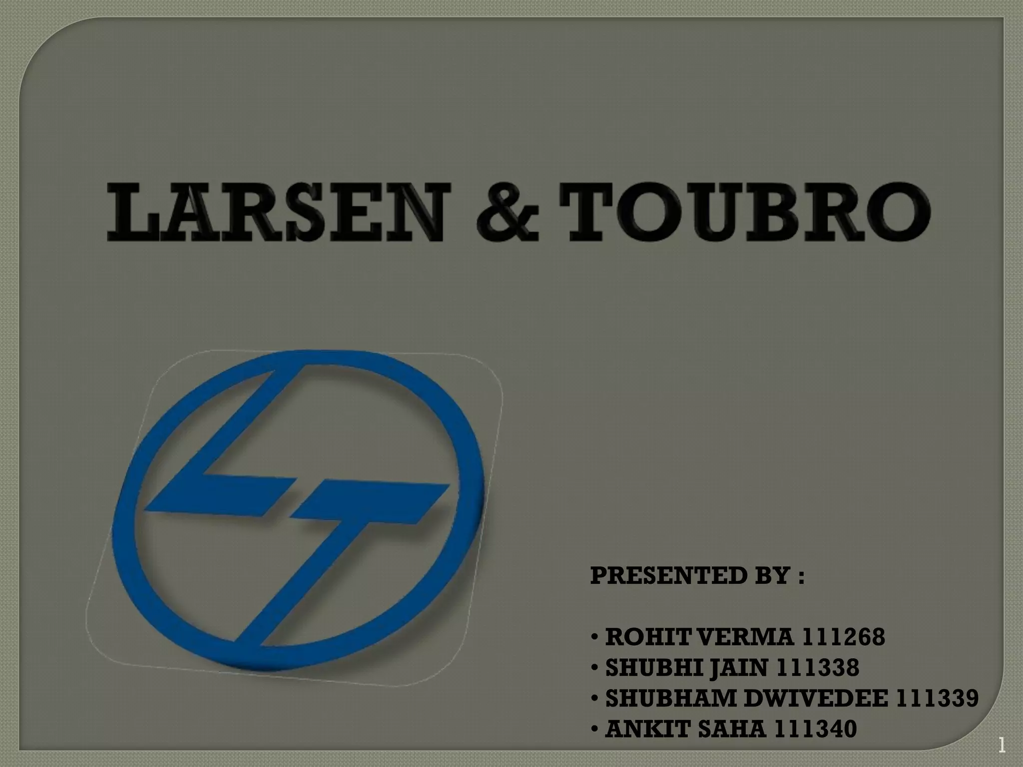 Larsen and toubro | PPTX