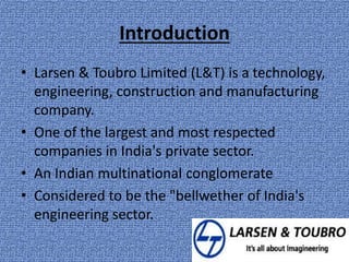 Larsen and toubro | PPT | Free Download