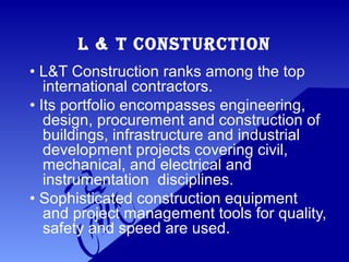 Larsen and toubro ltd | PPT