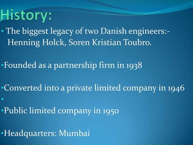 Larsen & toubro | PPTX