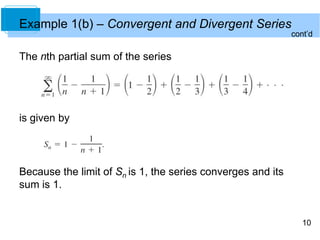 Convergent Divergent Series