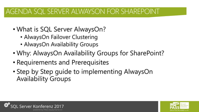 SQL Server Alwayson for SharePoint HA/DR Step by Step Guide | PDF
