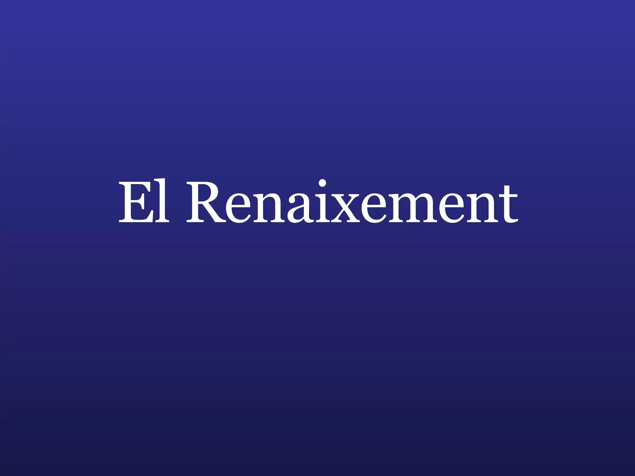 L'art del Renaixement | PPT