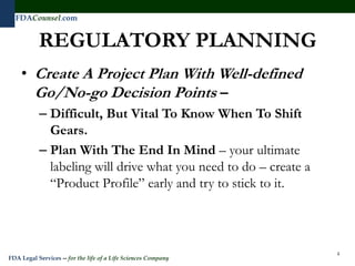 Regulatory Considerations in Product Development | PPT
