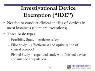 Overview of FDA Regulation of Devices & Diagnostics | PPT
