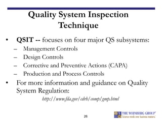 Overview of FDA Regulation of Devices & Diagnostics | PPT