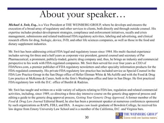 Overview of FDA Regulation of Devices & Diagnostics | PPT