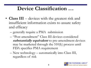 Overview of FDA Regulation of Devices & Diagnostics | PPT