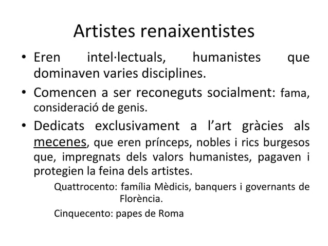 L'art del Renaixement | PPT