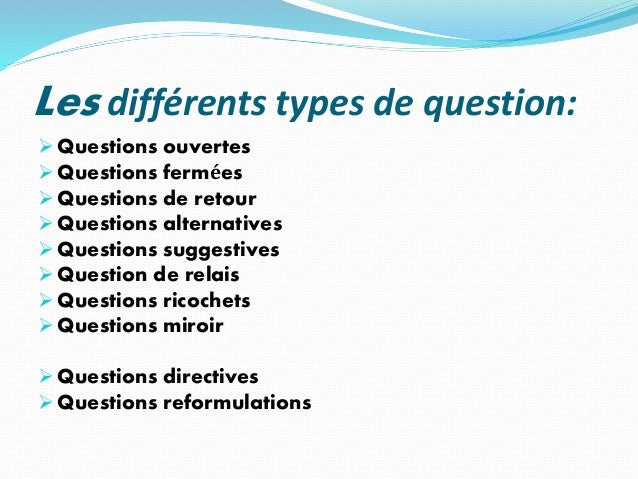 L'art de questionner