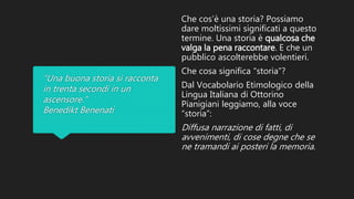 L'arte di raccontare | PPT