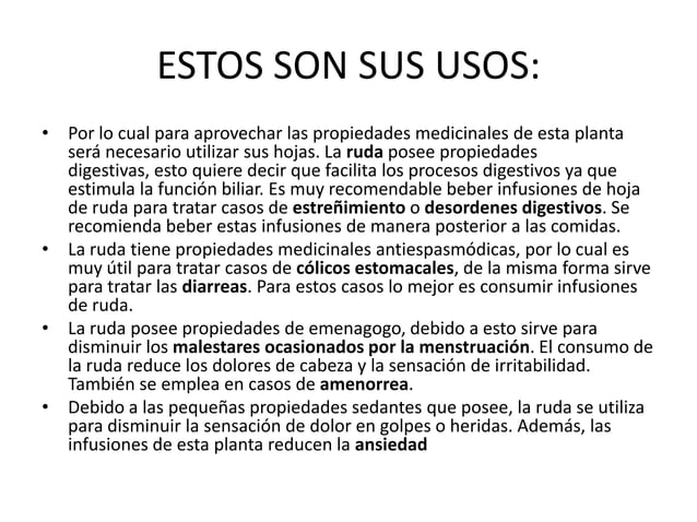 La ruda | PPT