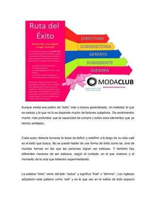 La ruta al exito #1 | DOCX