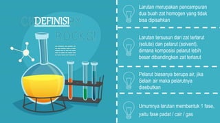 Larutan - Kimia Dasar | PPTX