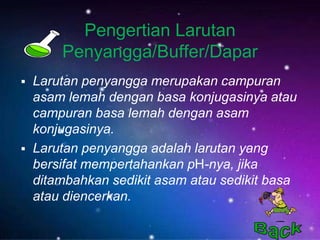 Larutan buffer | PPTX