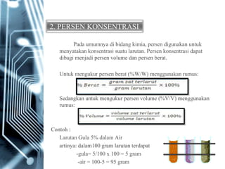 Larutan dan konsentrasi | PPTX