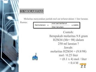 Larutan dan konsentrasi | PPTX