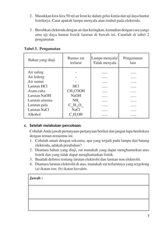 Larutan Elektrolit dan Nonelektrolit | PDF