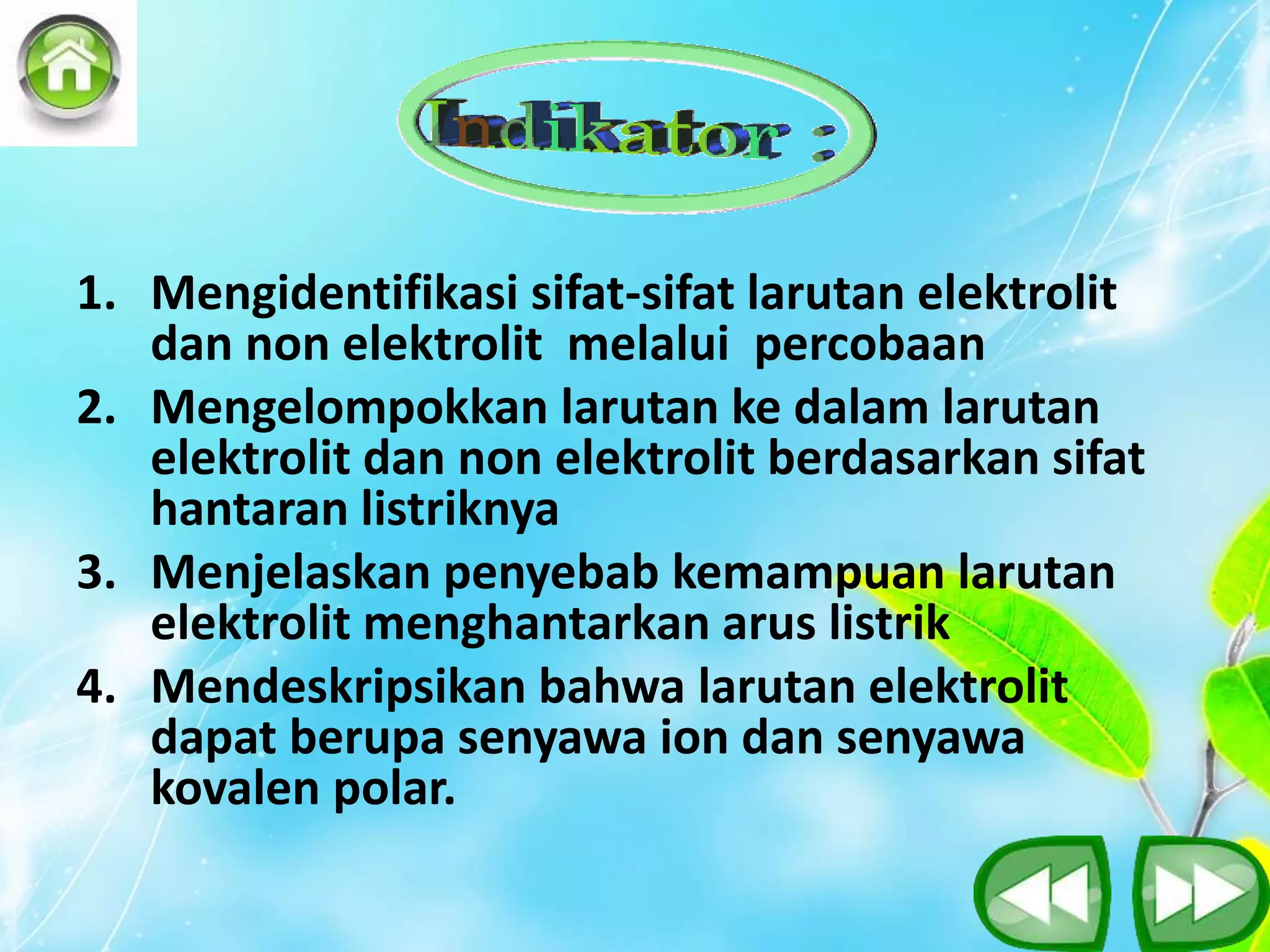 Larutan elektrolit dan non elektrolit | PPTX