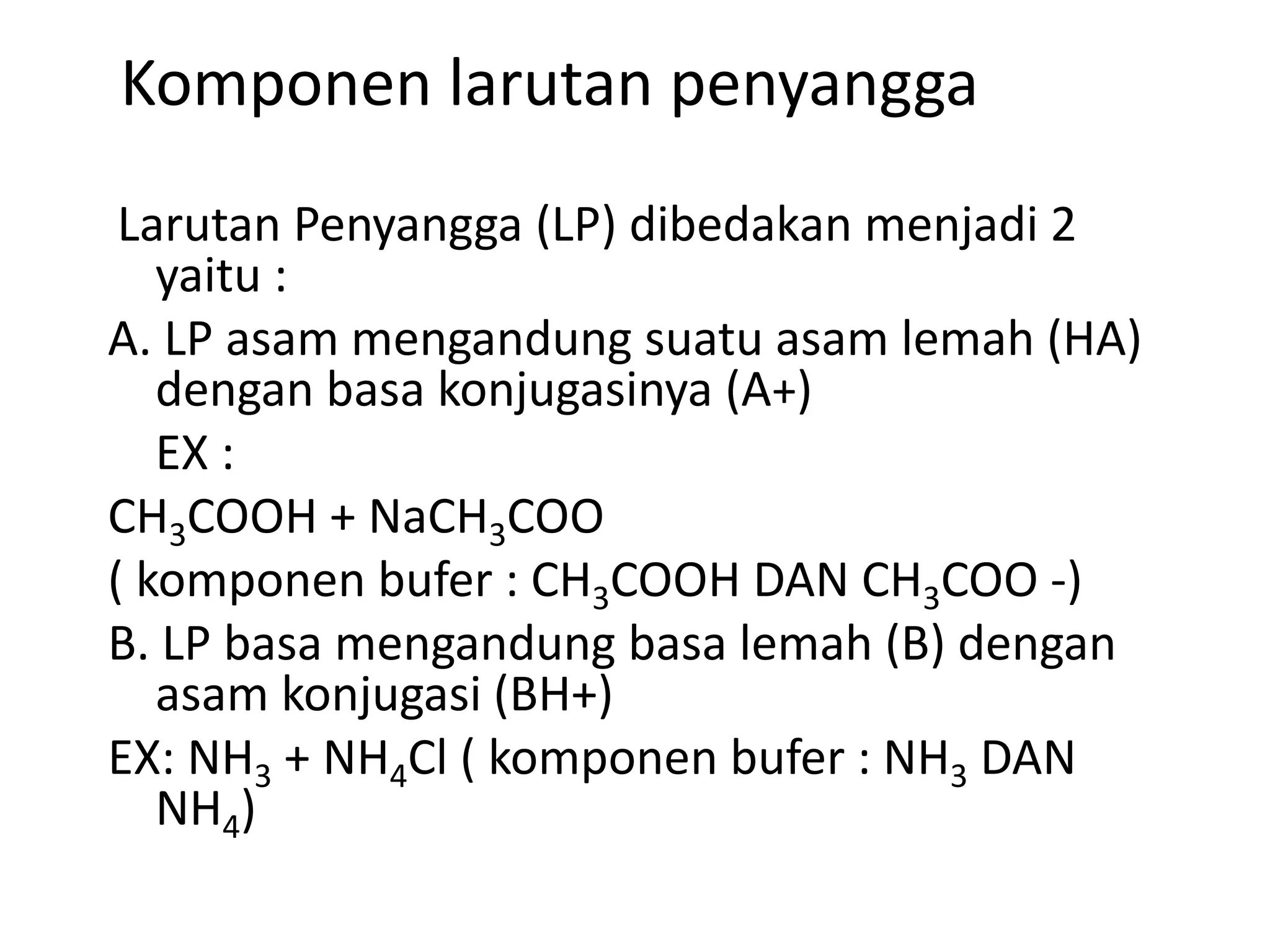 Larutan penyangga | PPT