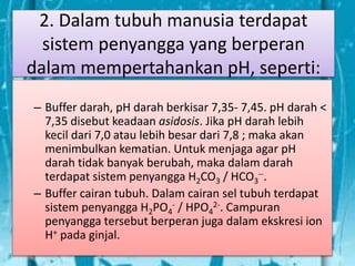 Larutan penyangga kimia | PPTX