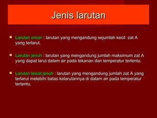 Larutan ( solution ) | PPT