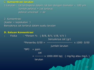 Larutan ( solution 2 ) | PPT