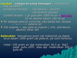 Larutan ( solution 2 ) | PPT