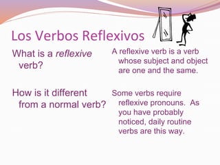 La rutina diaria verbos reflexivos | PPTX