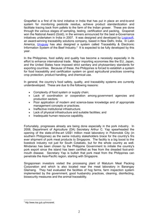 Lary nel abao traceability systems final report | PDF