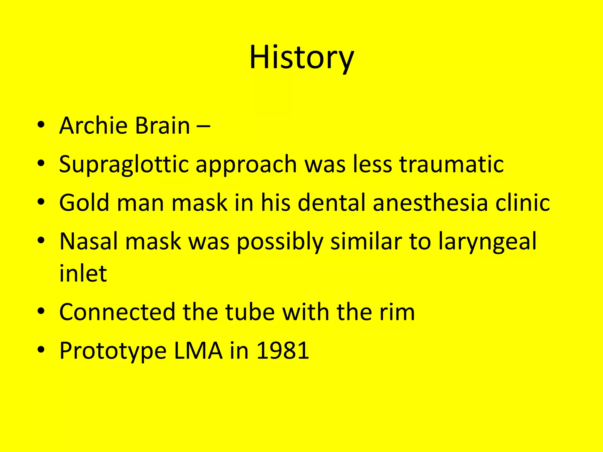 Laryngeal mask-airway | PPTX