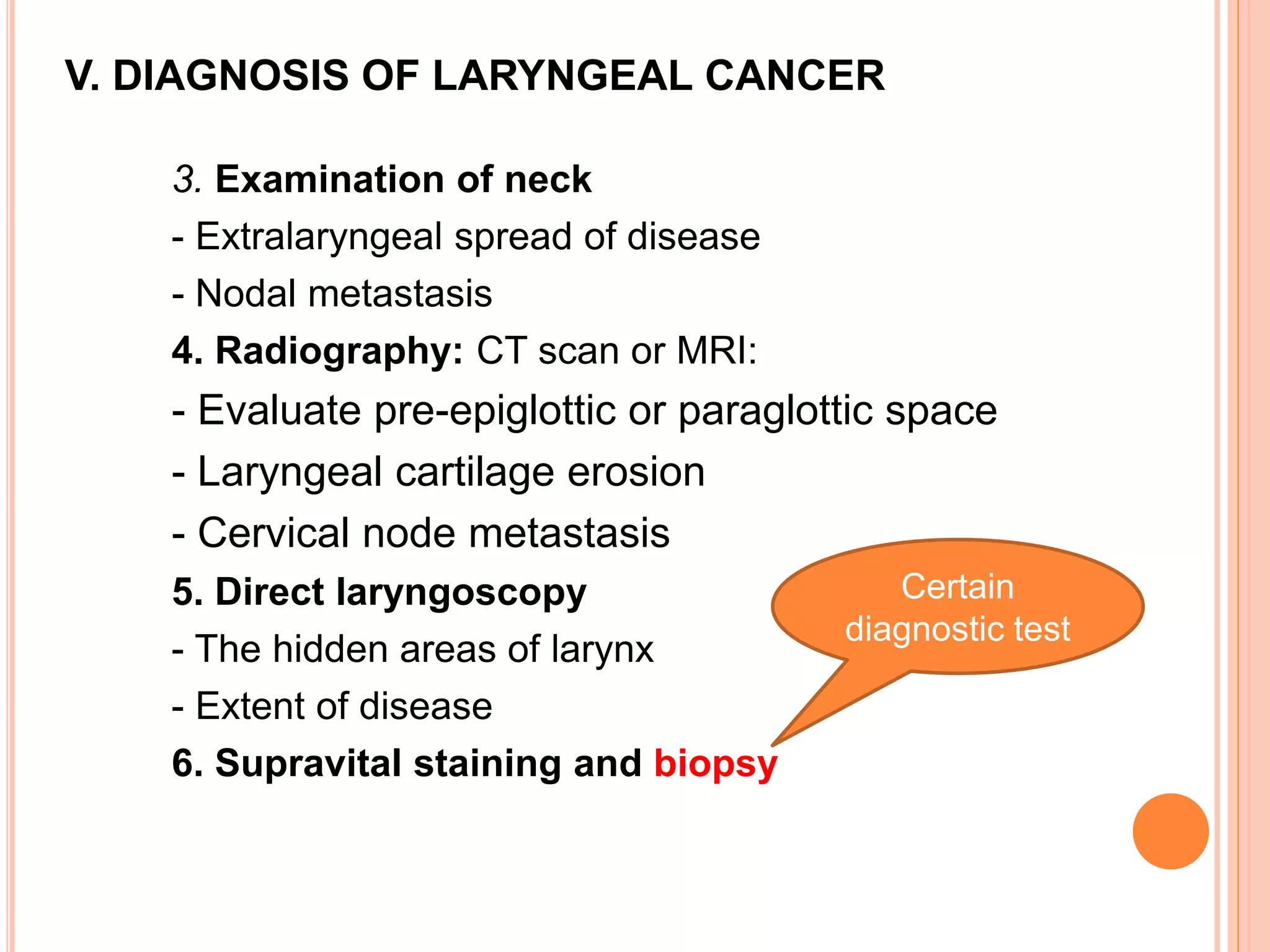 Laryngeal cancer | PPTX
