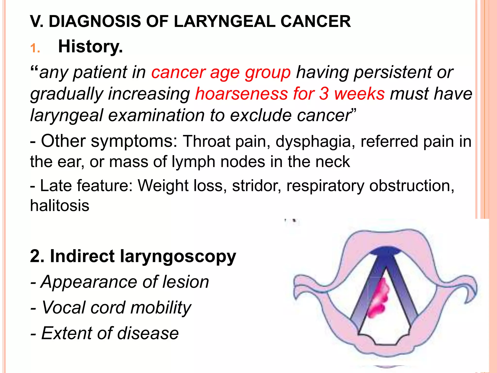 Laryngeal cancer | PPTX