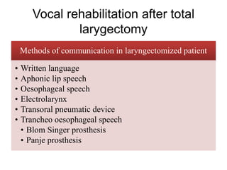 Laryngeal carcinoma by oshin manoharan | PPTX
