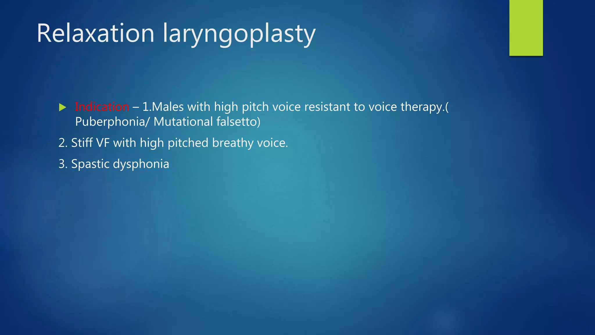 Laryngeal framework surgery | PPTX