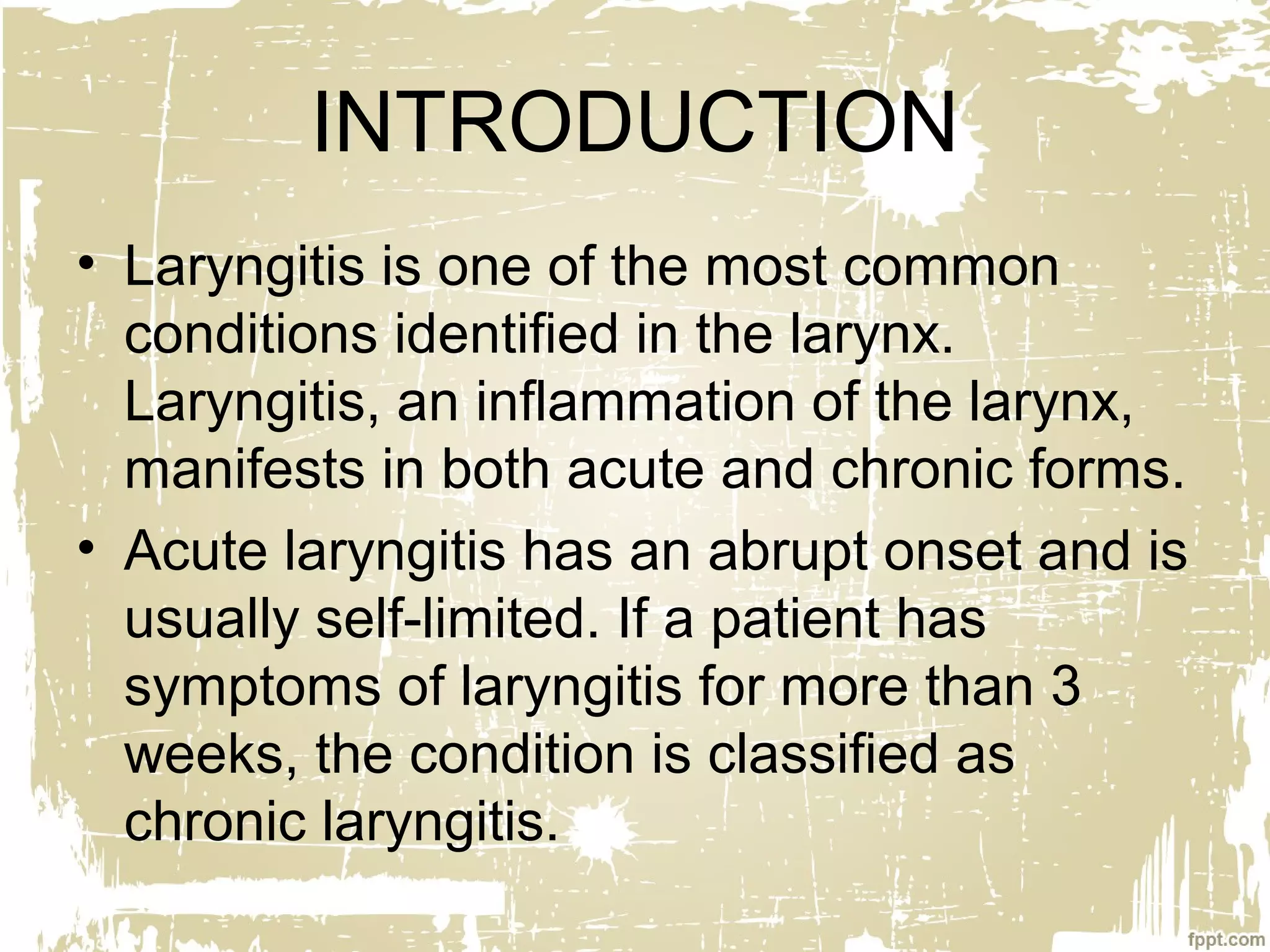 Laryngeal infections | PPT