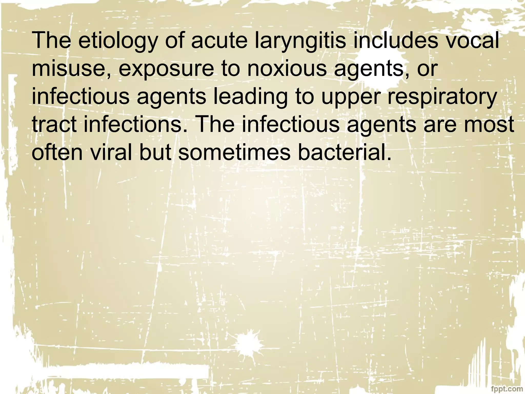 Laryngeal infections | PPT
