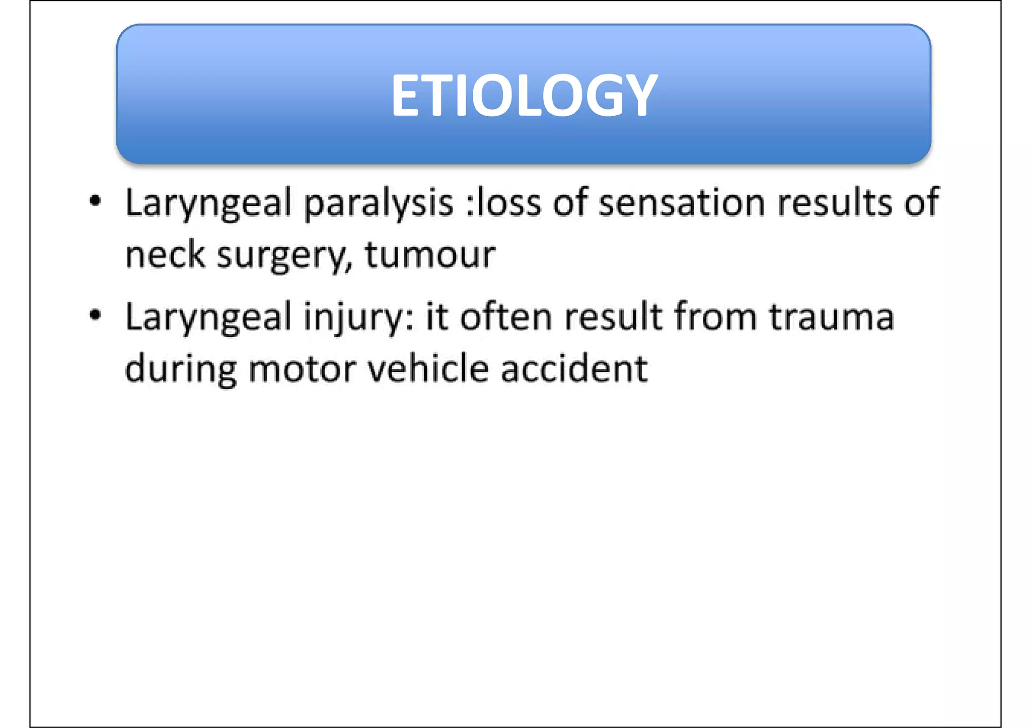 LARYNGEAL OBSTRUCTION. | PDF