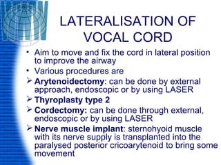 Laryngeal paralysis | PPT