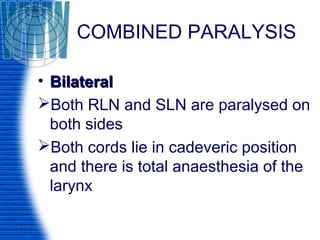 Laryngeal paralysis | PPT