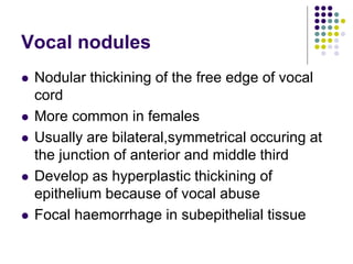 laryngeal pathologies.ppt