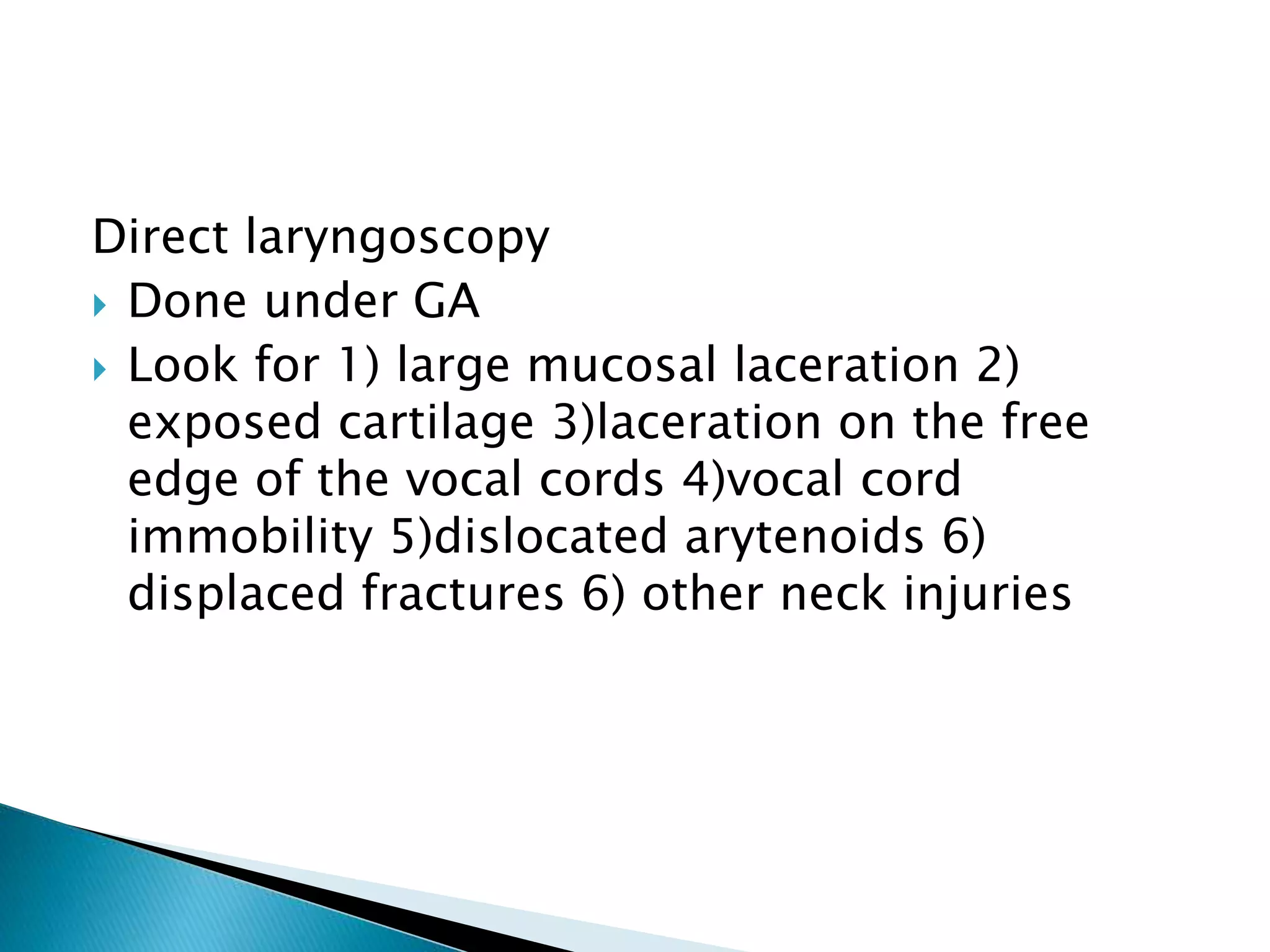 Laryngeal trauma | PPTX