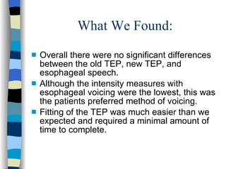 Laryngectomy Rehabiliation1 | PPT